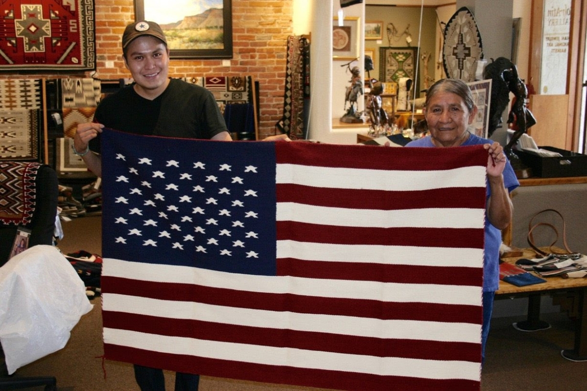 Posts - Navajo Weaving and the American Flag