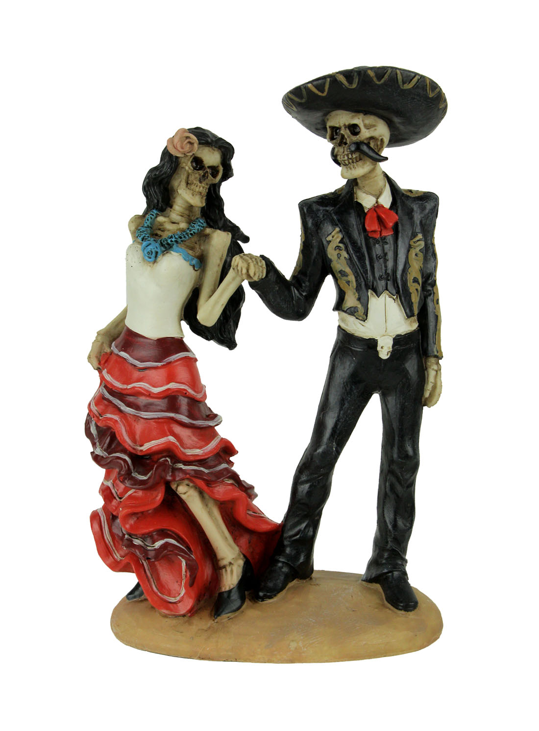 Everspring Dancing Skeletons Mariachi Man and Woman Statue