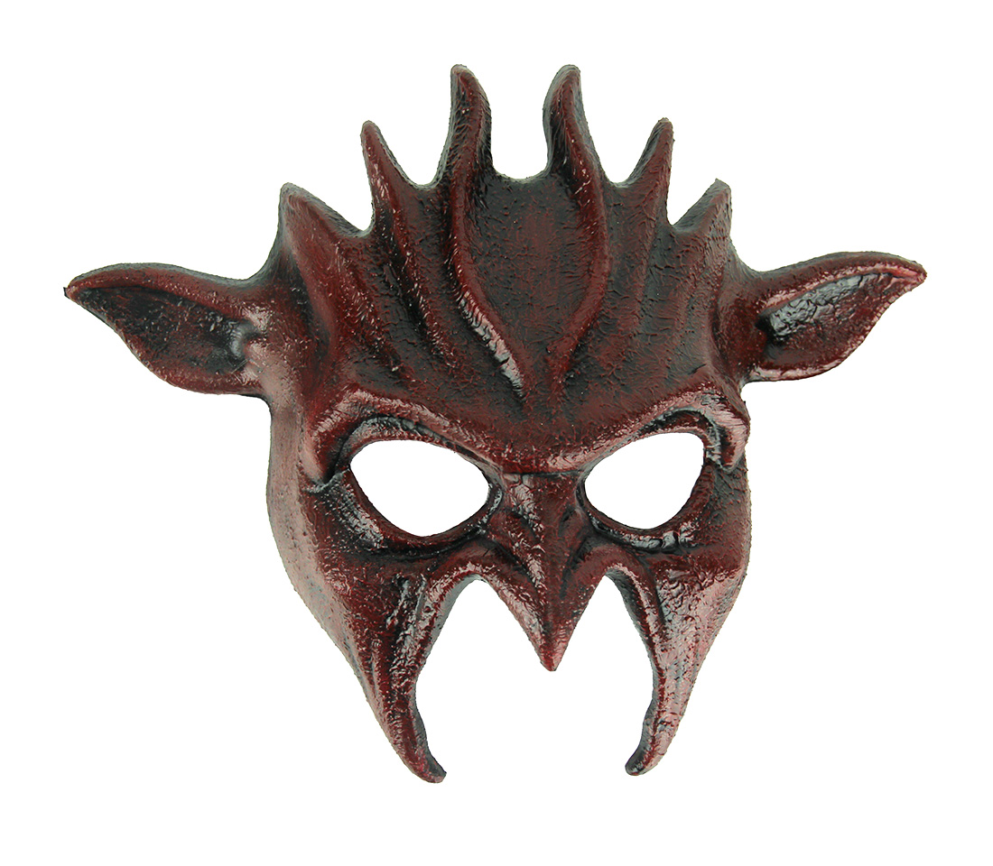 Things2die4 Blood Red Adult Wicked Goblin Halloween Mask