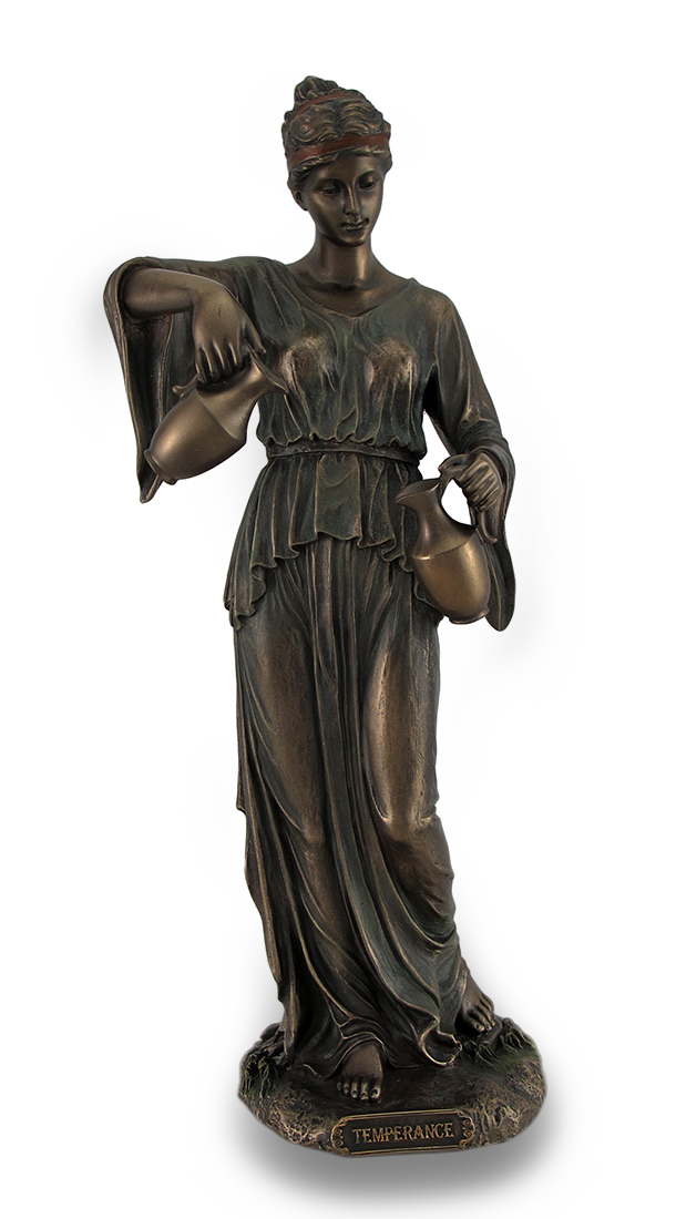 Cardinal Virtue Temperance Bronze Finished Statue Statues - Tanga