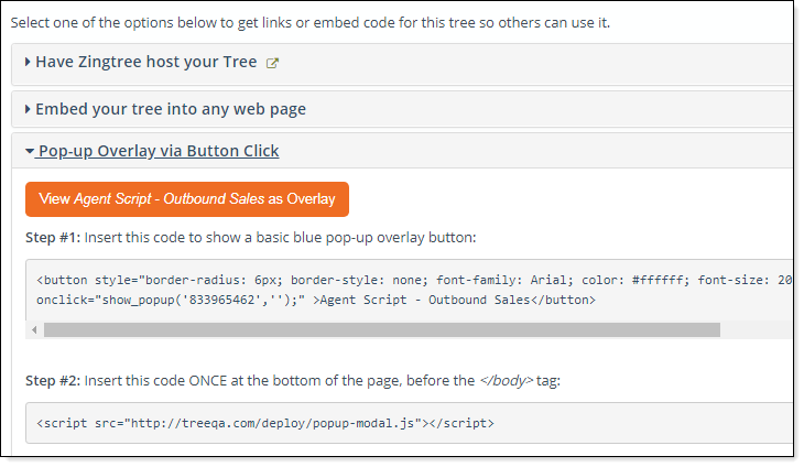 How to Launch Trees in a Popup Overlay – Zingtree