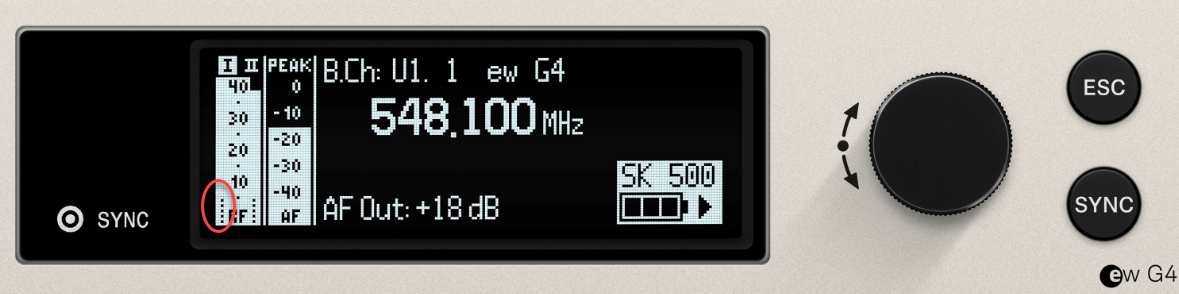 EW G3/G4 - Setting the Squelch level – Sennheiser