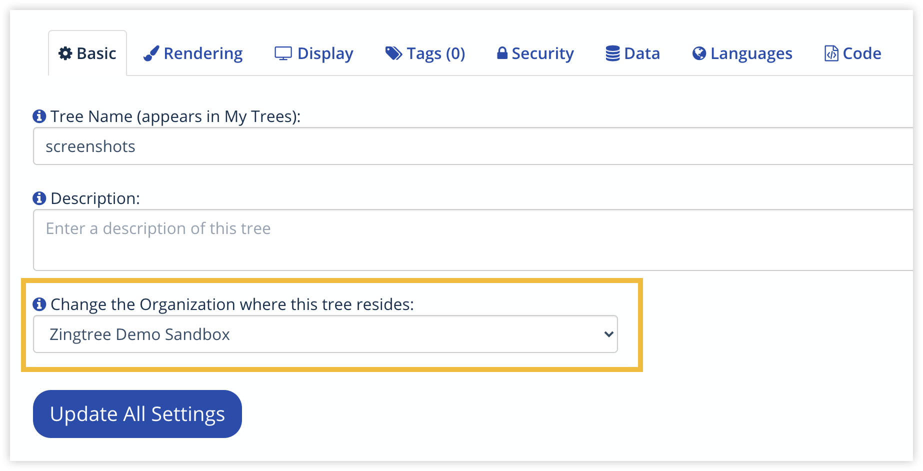 How to Move Trees between Organizations – Zingtree Help Center