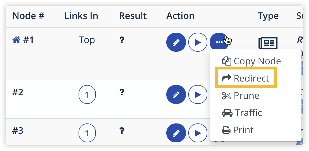 Redirecting multiple buttons to a new node – Zingtree