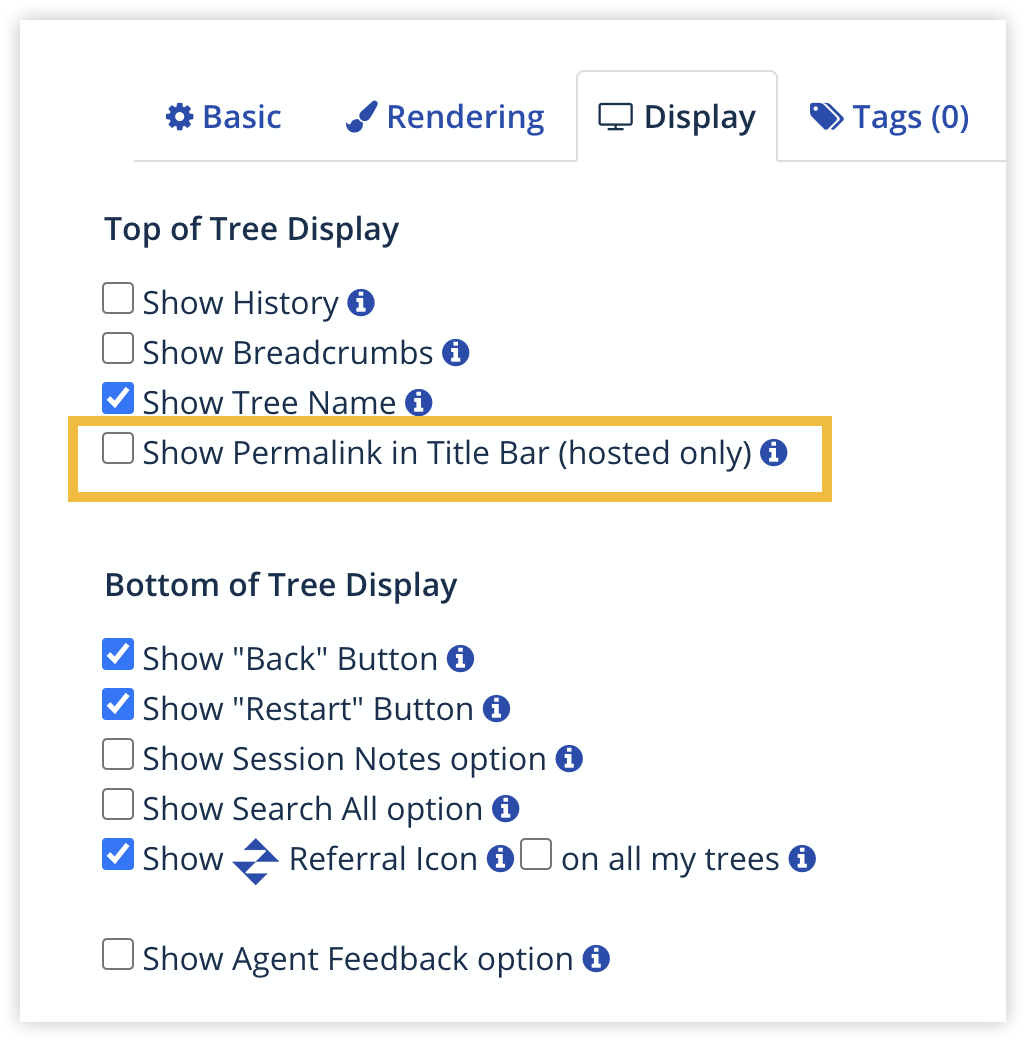Permalinks - How to show URL links to all nodes – Zingtree Help Center