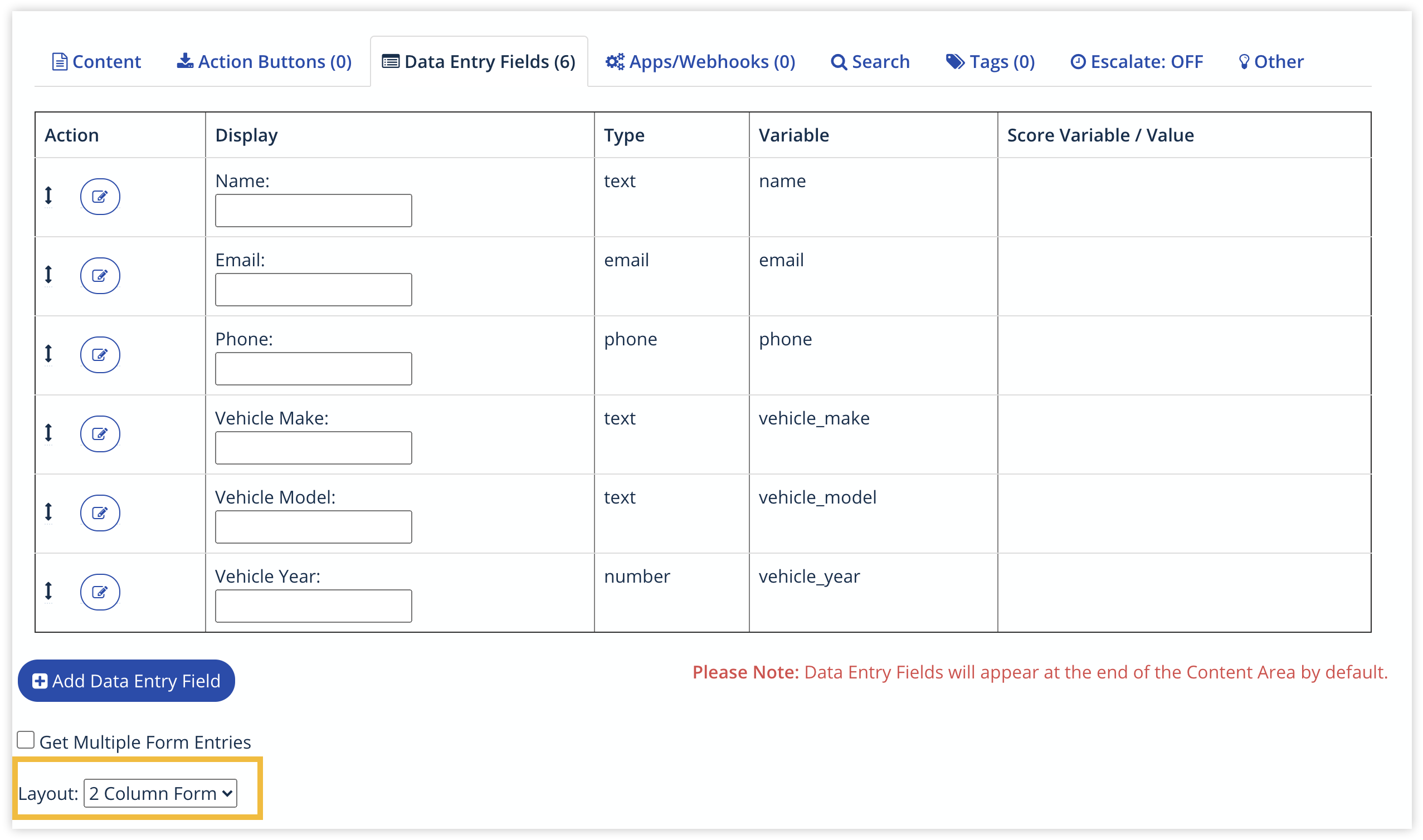 Form Layout Options: One-Column Forms and Two-Column Forms – Zingtree