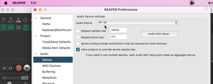 MT 48 - Reaper (Mac OS) 구성 – Neumann