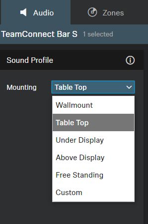 TC Bar - Further Configuration Options – Sennheiser