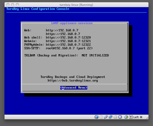 Use TurnKey Linux with VirtualBox 4 on mac - Ivan Zugec