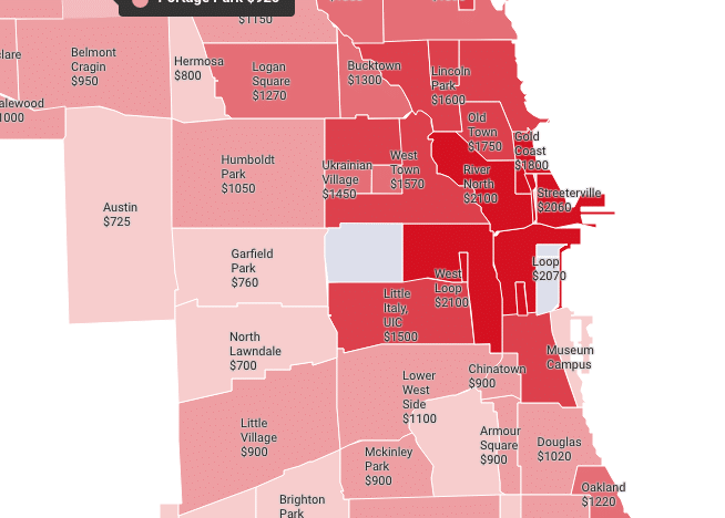 Mapping Chicago Rent Prices This Fall (September 2016)
