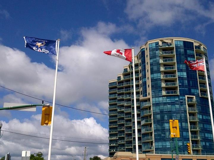 CARP Flag Flies over Barrie - CARP