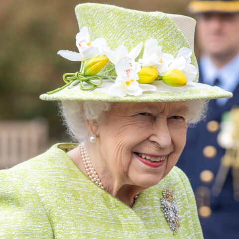 Dressed for Spring in a Stunning Floral Hat, Queen Elizabeth Steps Out ...