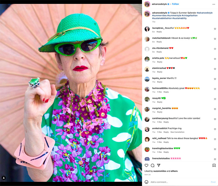 The #AdvancedStyle Movement Celebrates and Empowers Stylish Older Women ...