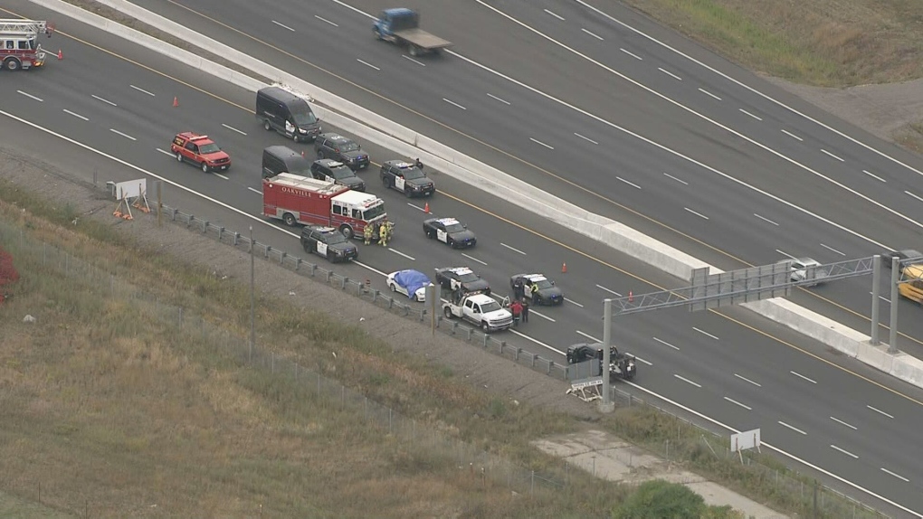 FLYING WHEEL KILLS A 77-YEAR OLD OAKVILLE MAN ON THE QEW