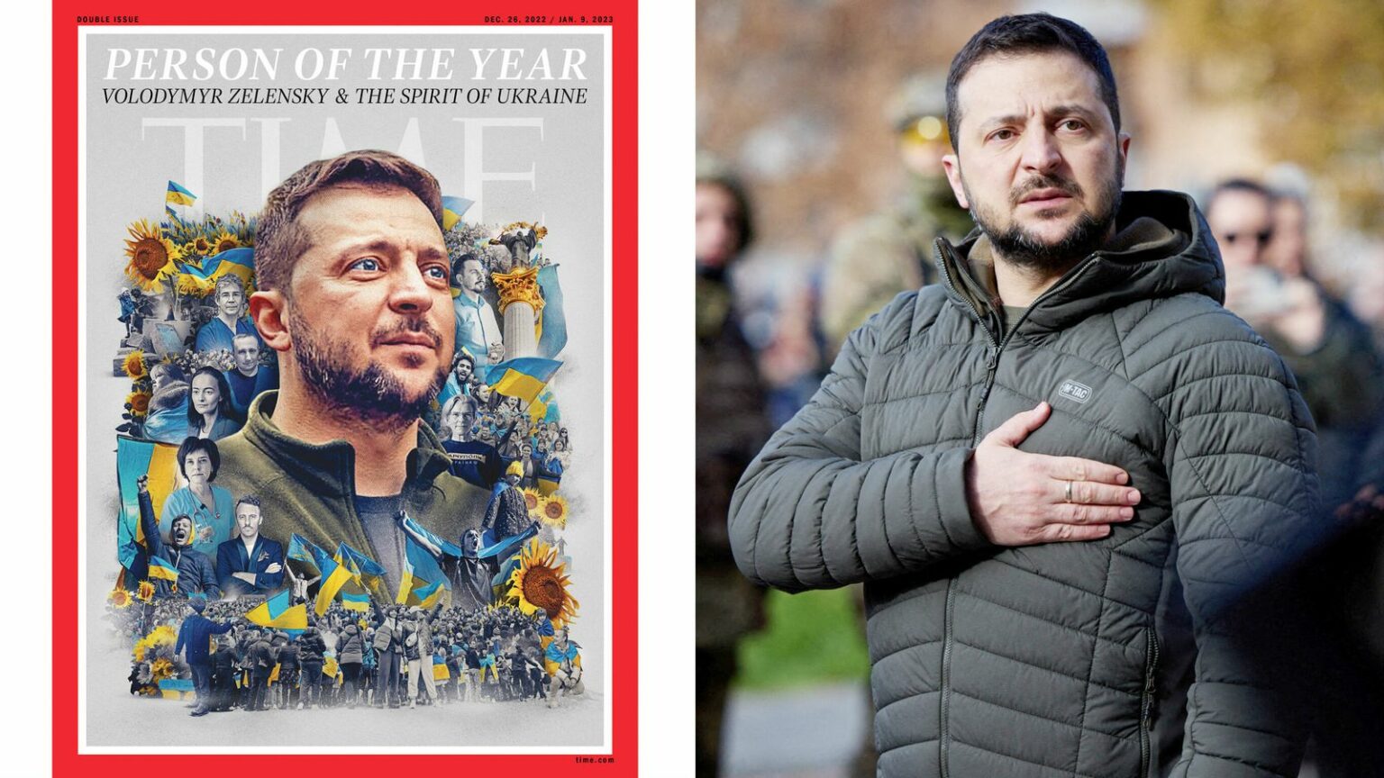 VOLODYMYR ZELENSKYY AND THE SPIRIT OF UKRAINE NAMED TIME'S 2022 PERSON ...