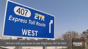 STARTING IN 2024, IT'LL COST MORE TO DRIVE ALONG THE 407