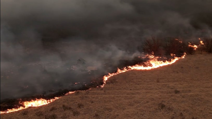 RAGING WILDFIRE GROWS INTO SECOND-LARGEST IN TEXAS HISTORY