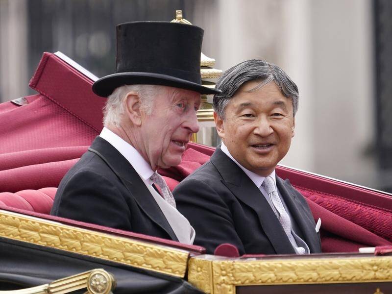 KING CHARLES III WELCOMES VISITING JAPANESE EMPEROR AND EMPRESS TO BRITAIN