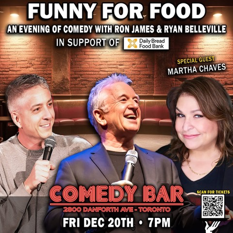 Comedian Ron James joins The Morning Zoom to talk The Funny for Food Show