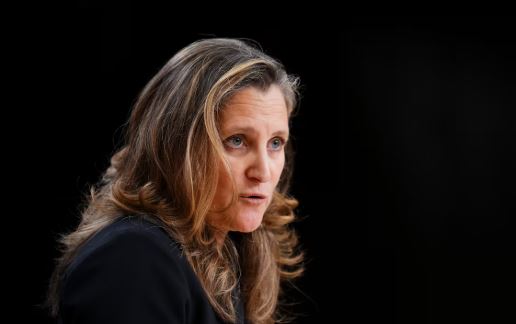 CHRYSTIA FREELAND POSITIONS HERSELF AS THE BEST TO TAKE ON DONALD TRUMP