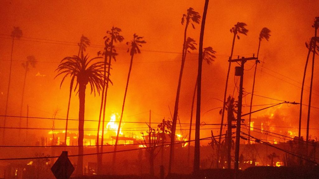DEVASTATING WILDFIRES RAGING IN THE LOS ANGELES AREA LARGELY UNCONTAINED