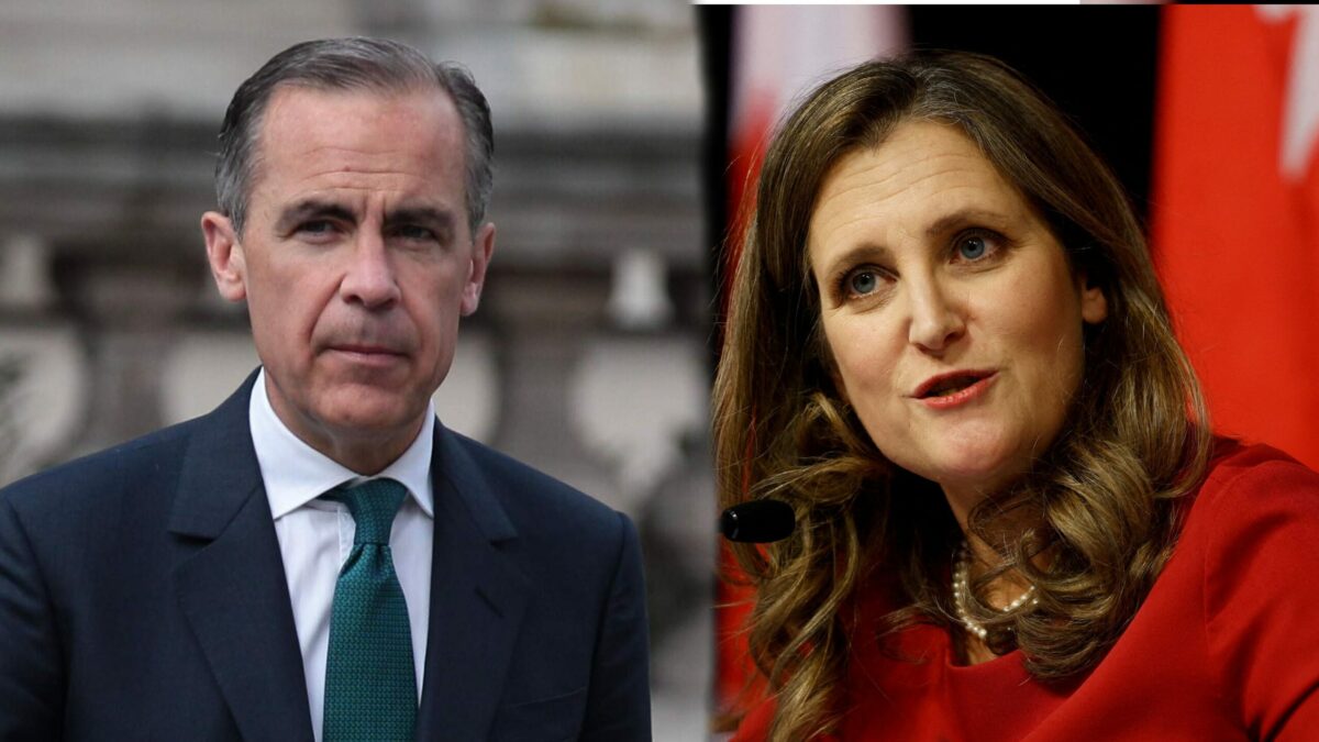 LEGER POLL: LIBERALS PREFER MARK CARNEY OVER CHRYSTIA FREELAND AS NEXT ...