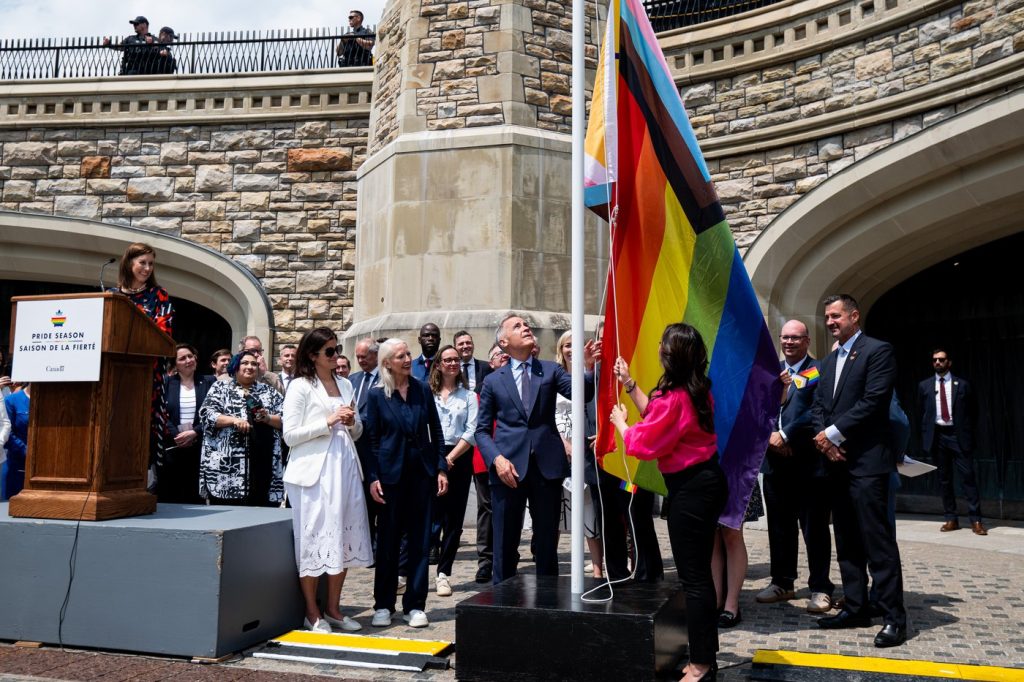 PRIME MINISTER MARK CARNEY AND MPs ATTEND CEREMONY TO RAISE PRIDE FLAG ...